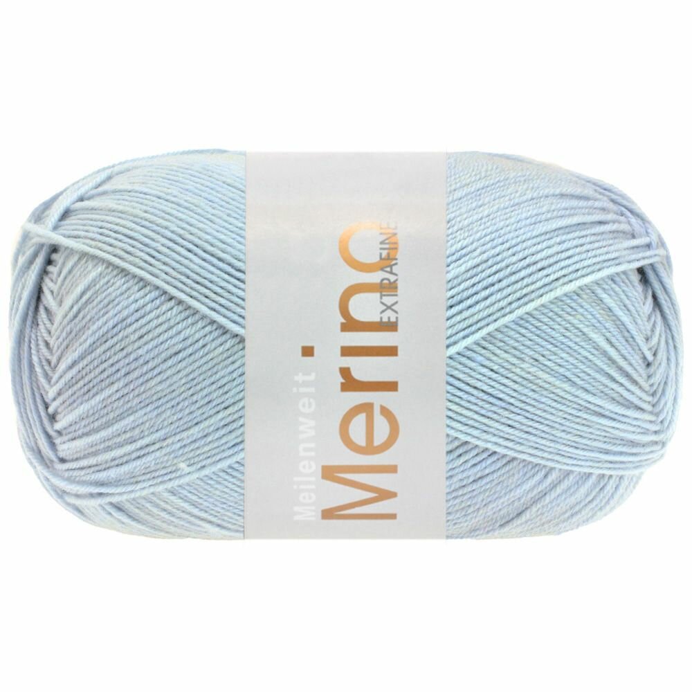 Носочная пряжа Lana Grossa Merino Extrafine Meilenweit 100 (2419 Hellblau)