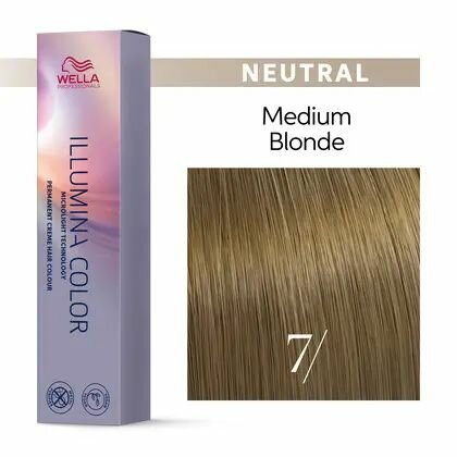 Wella Illumina Color 7/ Блонд Инновационная стойкая крем-краска для волос, 60 мл