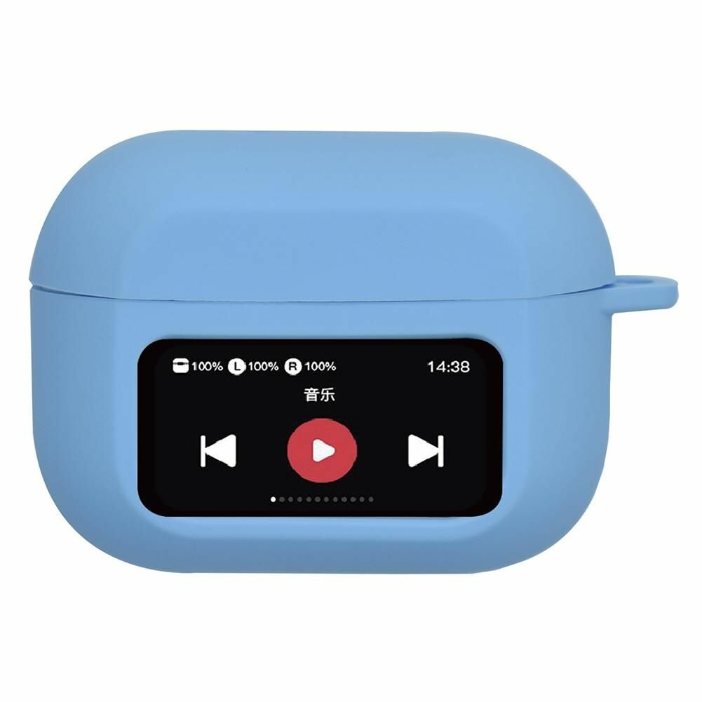 Беспроводной чехол для наушников Bluetooth, силиконовый защитный чехол для AirPods A9pro с экраном