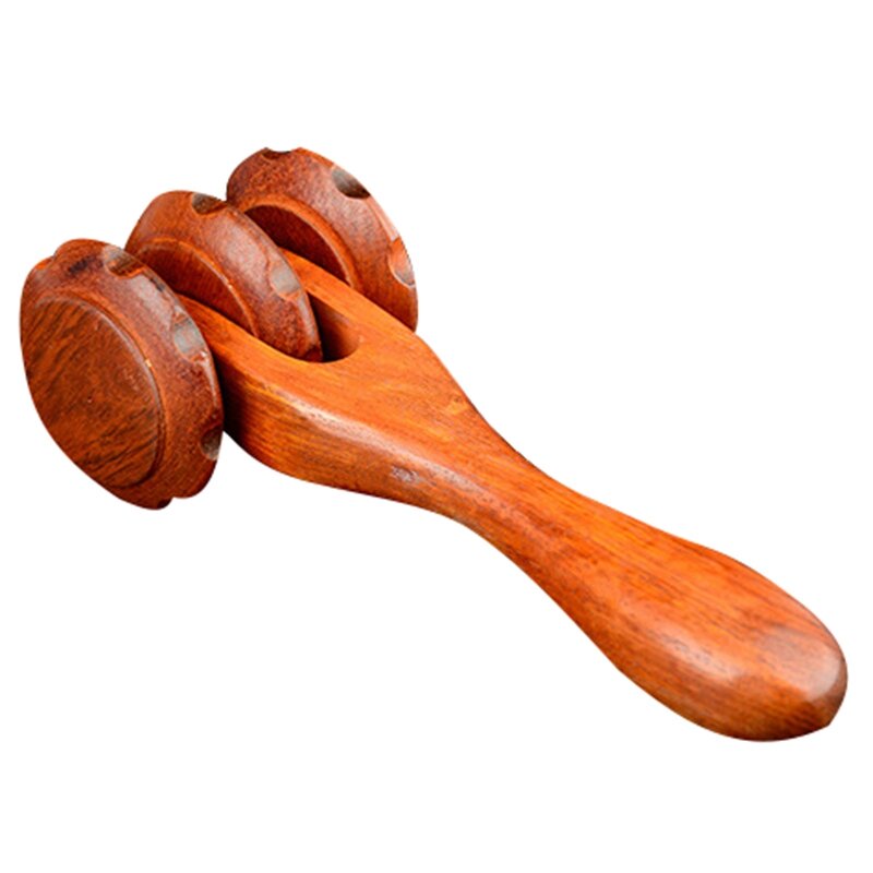 Тонкий ролик для массажа ног, вьетнамская деревянная палка для массажа спины, деревянный луноход, толкающий руки, массажное колесо для шеи, талии