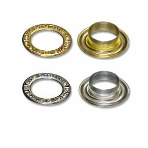 LC-01 Люверсы со стразами d 13 мм 24 шт золото