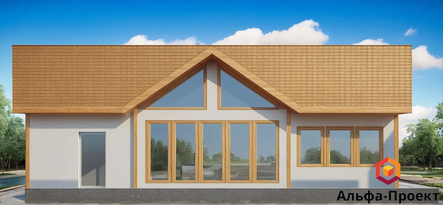 Проект дома из СИП с сауной 125 м2 от Альфа-проект (на флеш-накопителе)