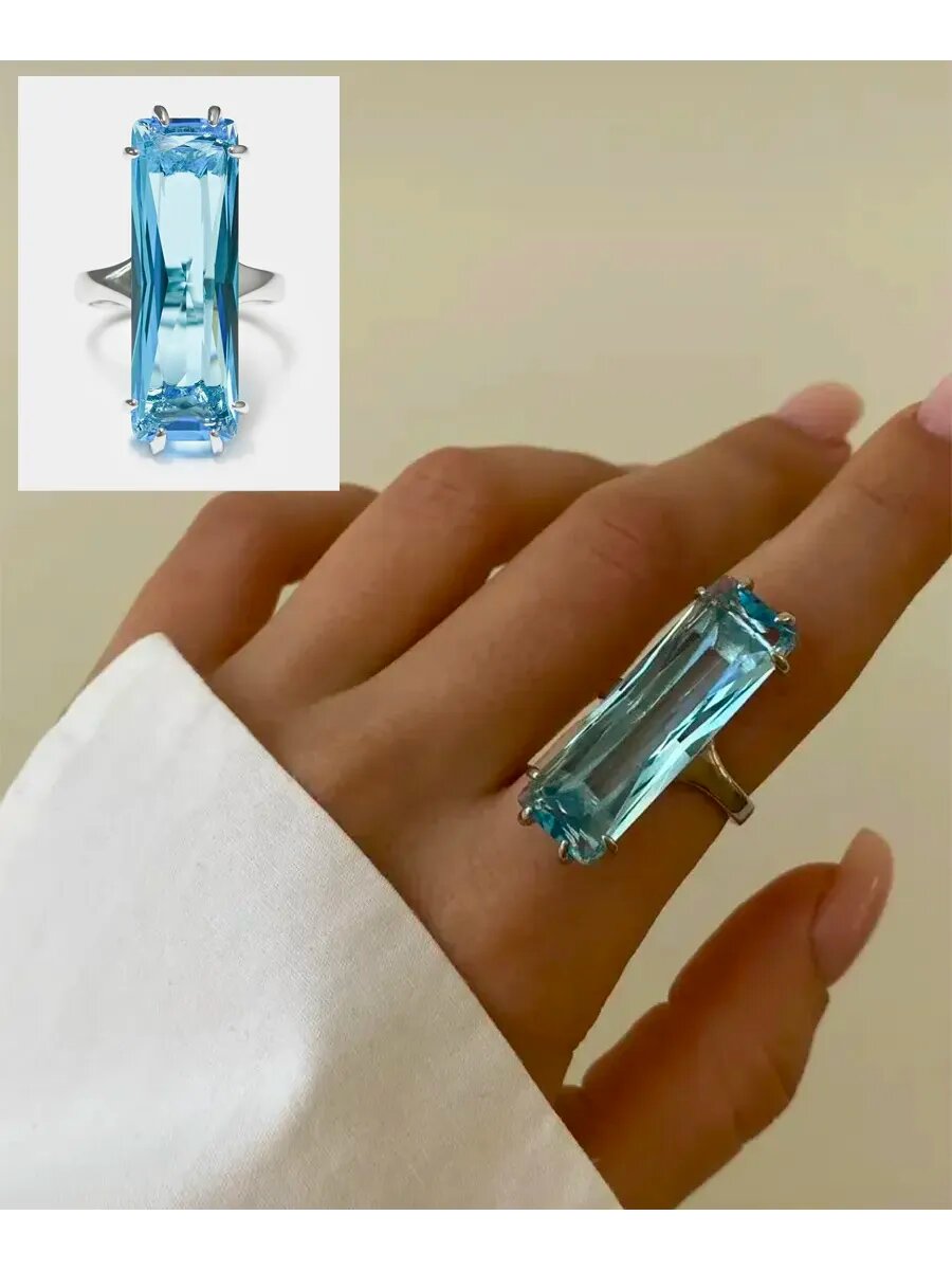 Кольцо, циркон, кристалл