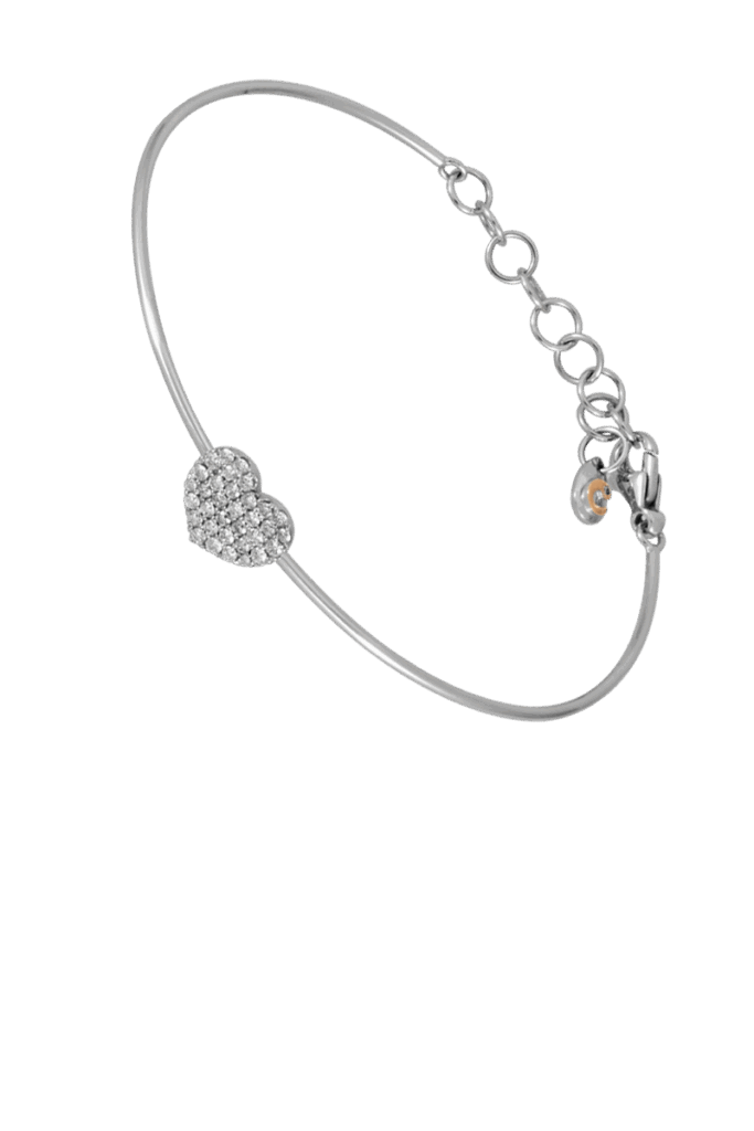 Браслет, белое золото, 750 проба, бриллиант