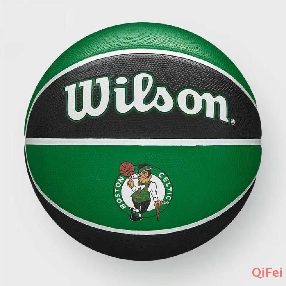 Мяч баскетбольный Wilson NBA Team Boston Celtics #7, WTB1300IBBOSCN, черный зеленый, размер 7