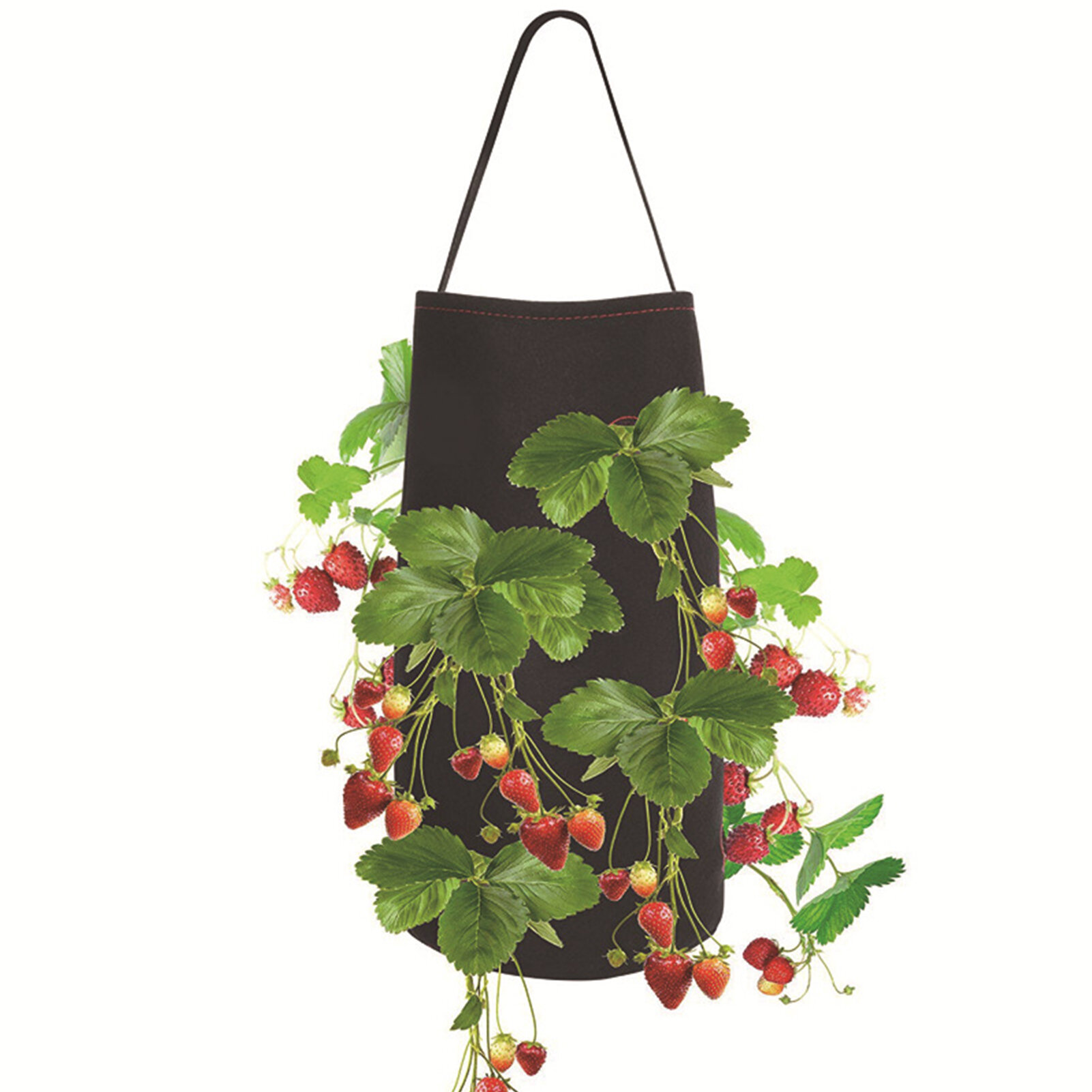 15 x 9 дюймов мешки для выращивания клубники с 8 отверстиями для выращивания, подвесной