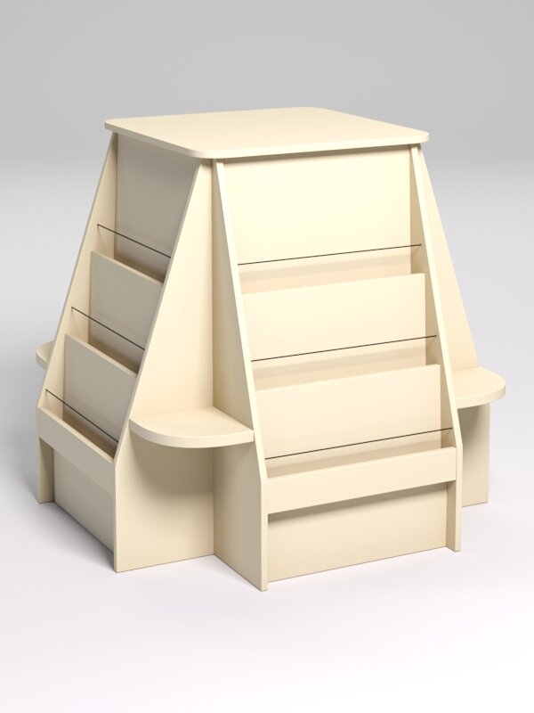 Островной стеллаж "букин", Крем Вайс. Производитель товара - компания Westcom.