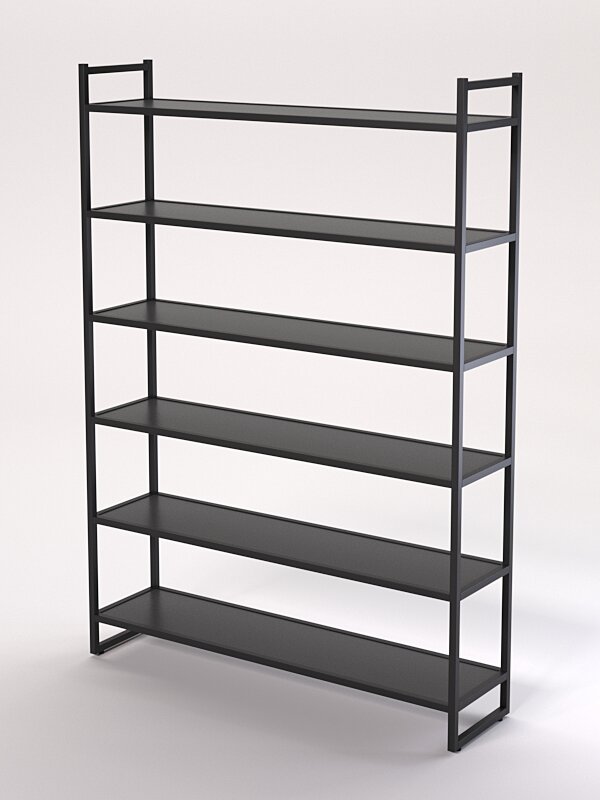 Стеллаж "Стронг" №27 в стиле лофт, Черный. Производитель товара - компания Westcom.