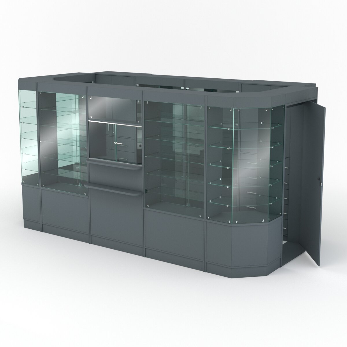 Комплект мебели для Аптек №2, Темно-Серый. Производитель товара - компания Westcom.