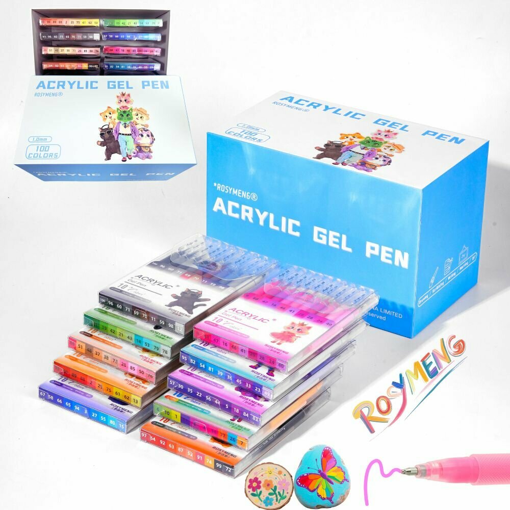 Акриловые гелевые ручки для рисования, цветные гелевые ручки, набор акриловых ручек