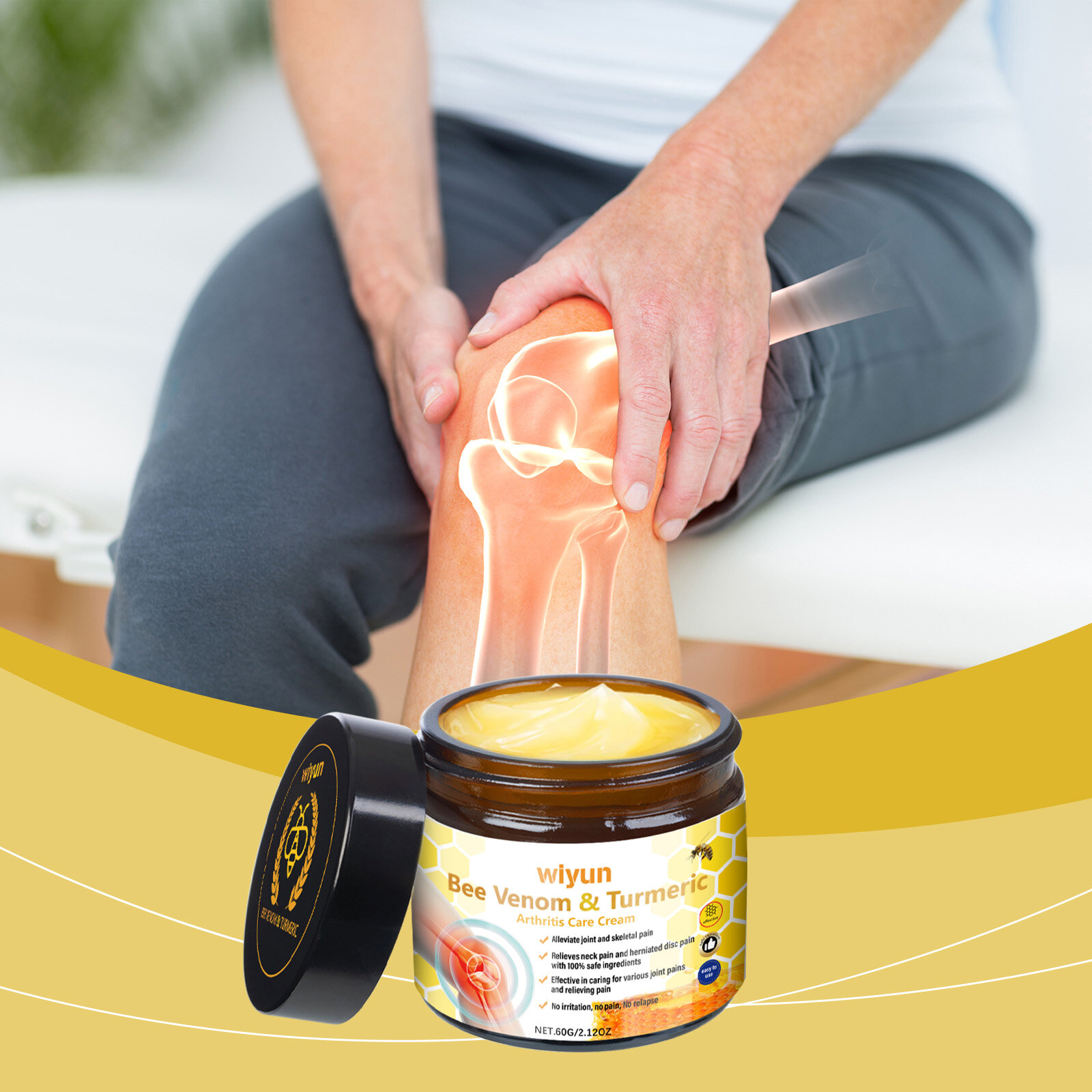 Крем Для Ухода За Суставами С Куркумой Wiyun Для Шеи, Спины, Тела, Для Массажа Суставов, Наружный Крем Для Ухода За Телом