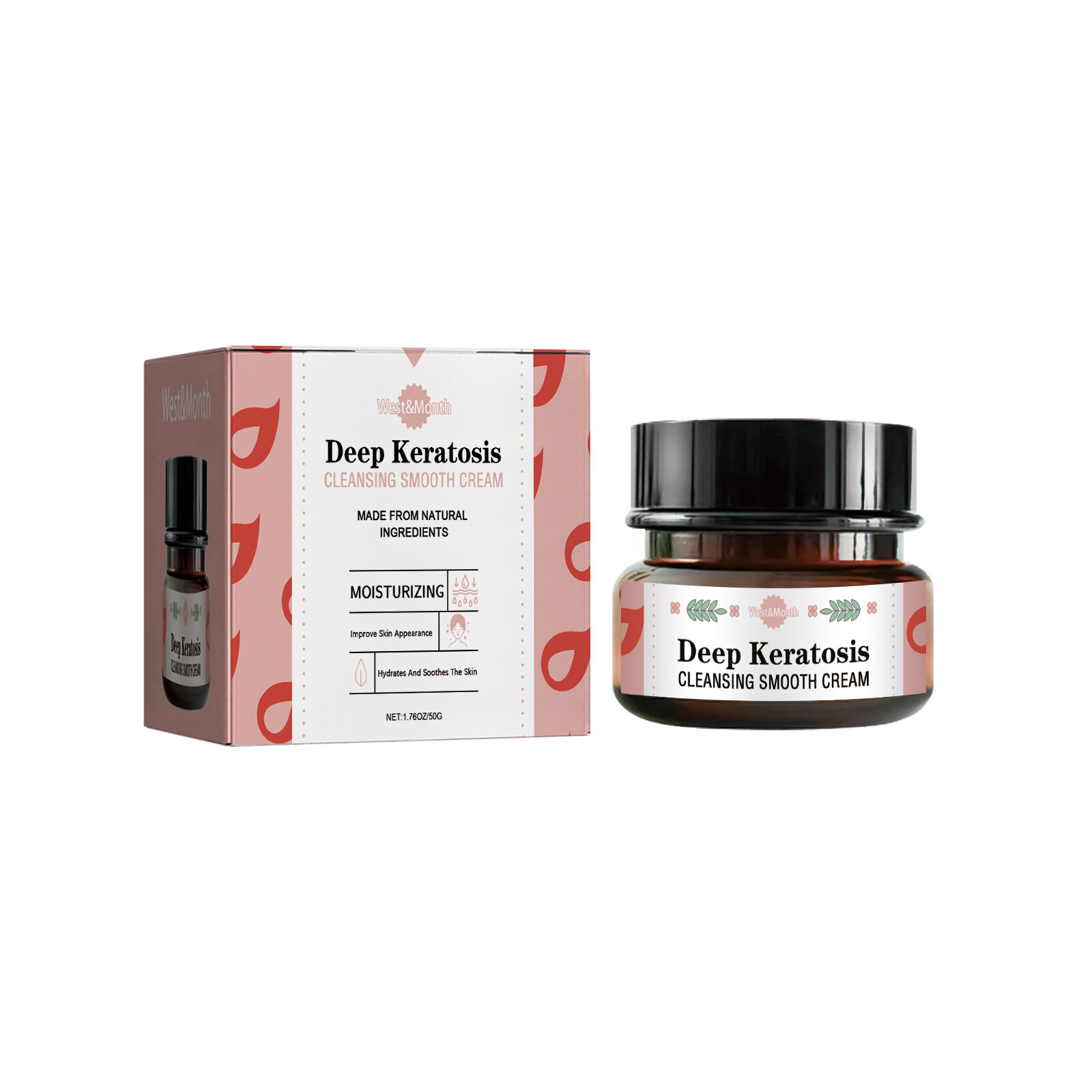 Кератиновый Очищающий и Разглаживающий Крем Очищает Кожу, Осветляет Шрамы От угревой сыпи, Украшает Кожу