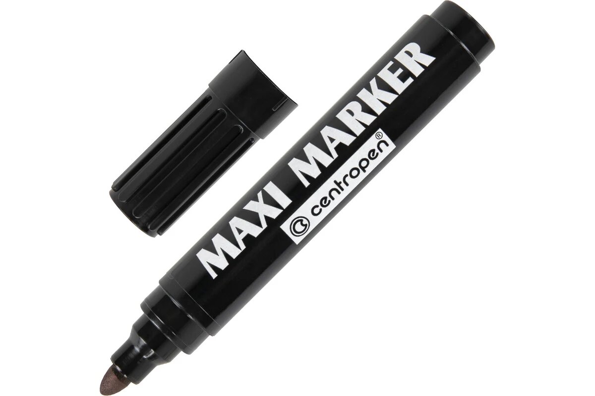 Офисмаг Маркер перманентный универсальный черный CENTROPEN "Maxi Marker", 2-4 мм, 8936, 5 8936 0112 151125