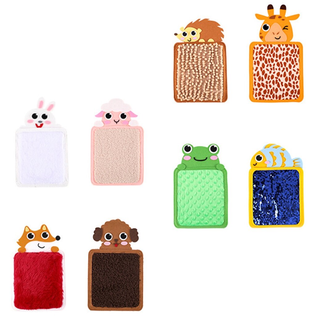 Сенсорный Тактильный Коврик Мультяшный Коврик Для Познания Животных Сенсорный Тактильный Коврик Игрушка Для Координации рук и глаз Развивающая Игрушка Для малышей