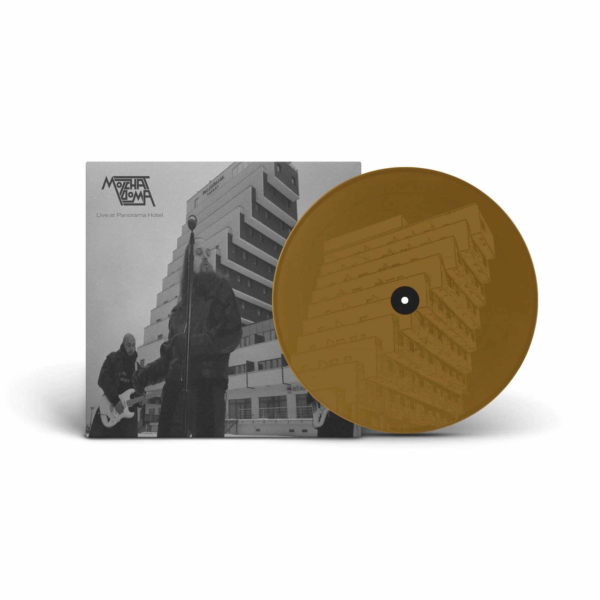 Молчат Дома - Live At Panorama Hotel (500шт в мире Gold, Etched USA Limited) Ультра Редкая, Золотая Виниловая Пластинка с Гравировкой, от Molchat Doma с Хитами: Судно и Тоска
