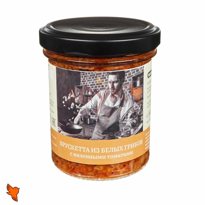 Брускетта из белых грибов с вялеными томатами Tomtom, 140г