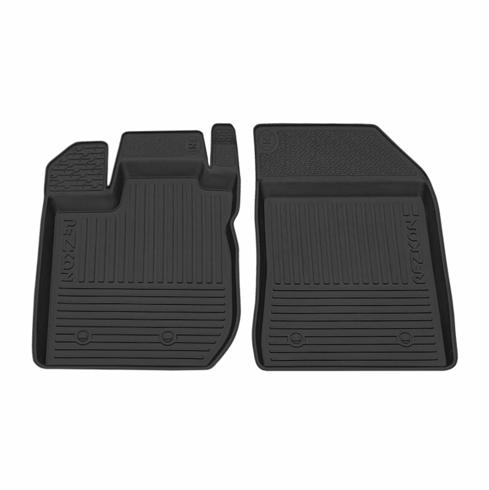 Коврик салонный резиновый (черный) для LADA X-Ray (15-22) Optima (передний ряд сидений) (Борт 4см)