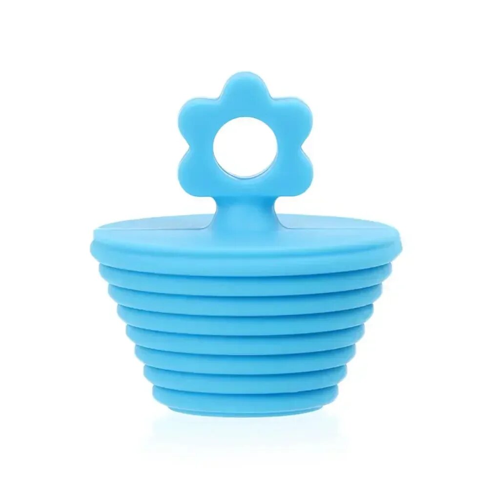 Силиконовая пробка для слива, blue