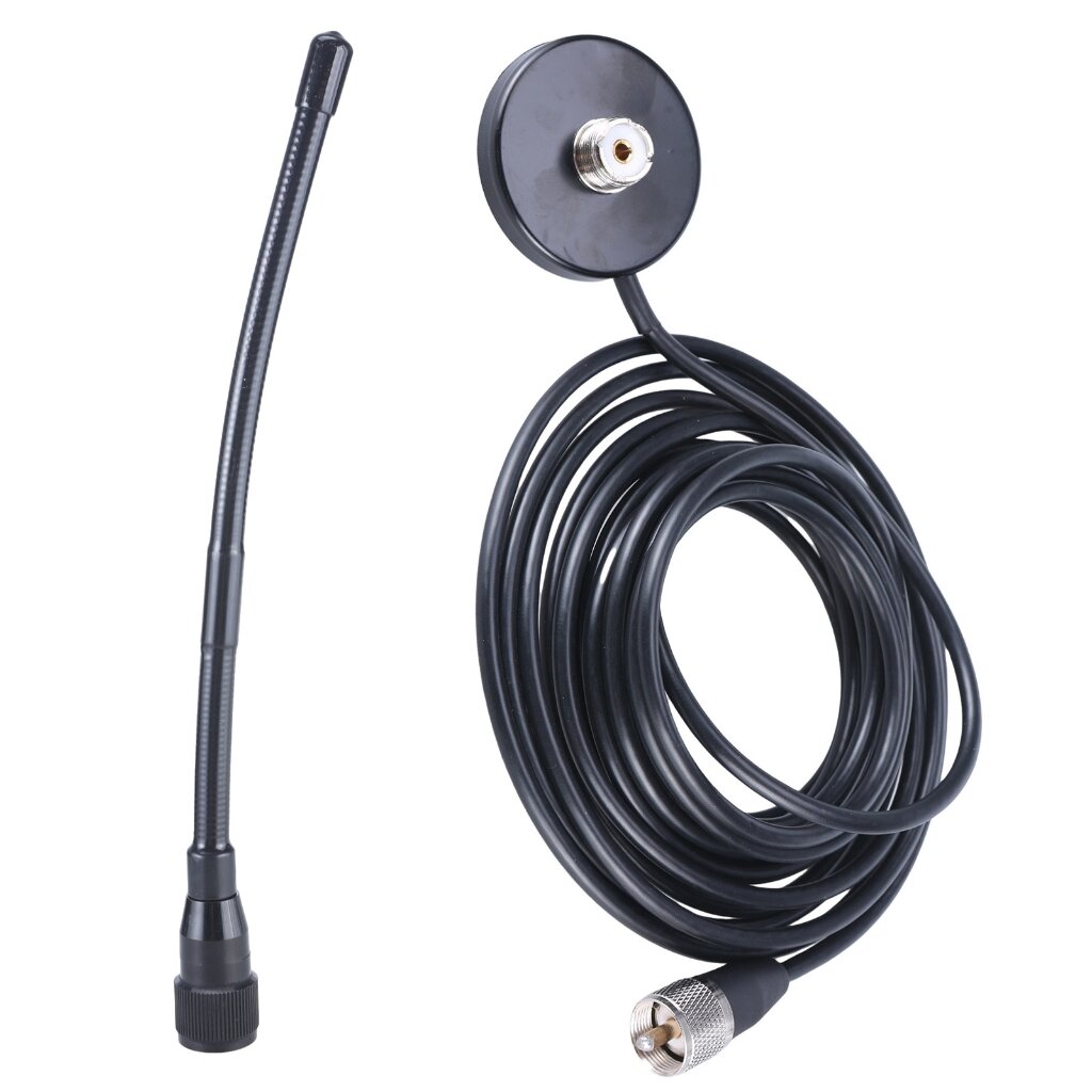 Радиоантенны CB с Разъемами BNC PL259 Антенна На Магнитном Основании 27 МГц Гибкие Штыревые Радиоантенны для Автомобильных Мобильных Сканеров