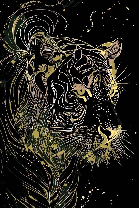 Детская картина по номерам МТ360 "Тигр" 20x30