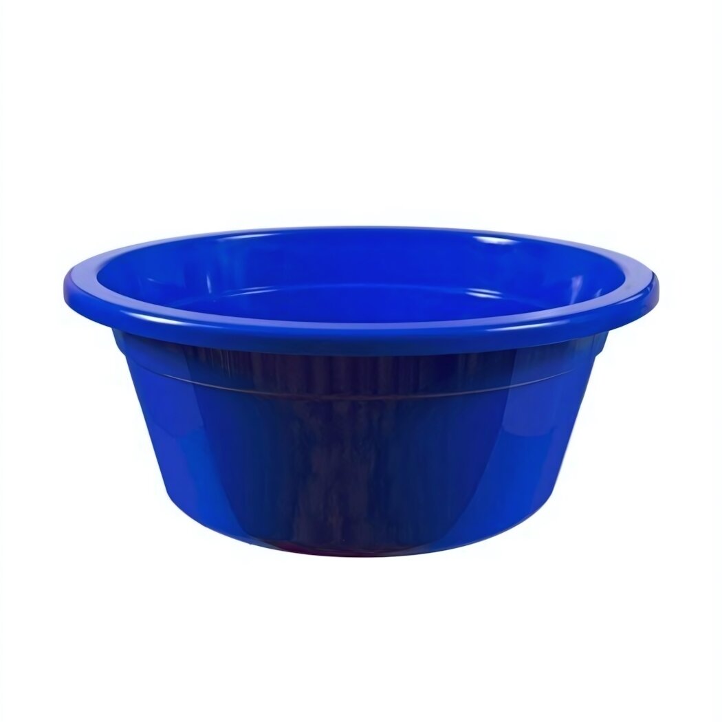 Таз пластиковый 24 л, круглый, яркий цвет, прочный и легкий для дома