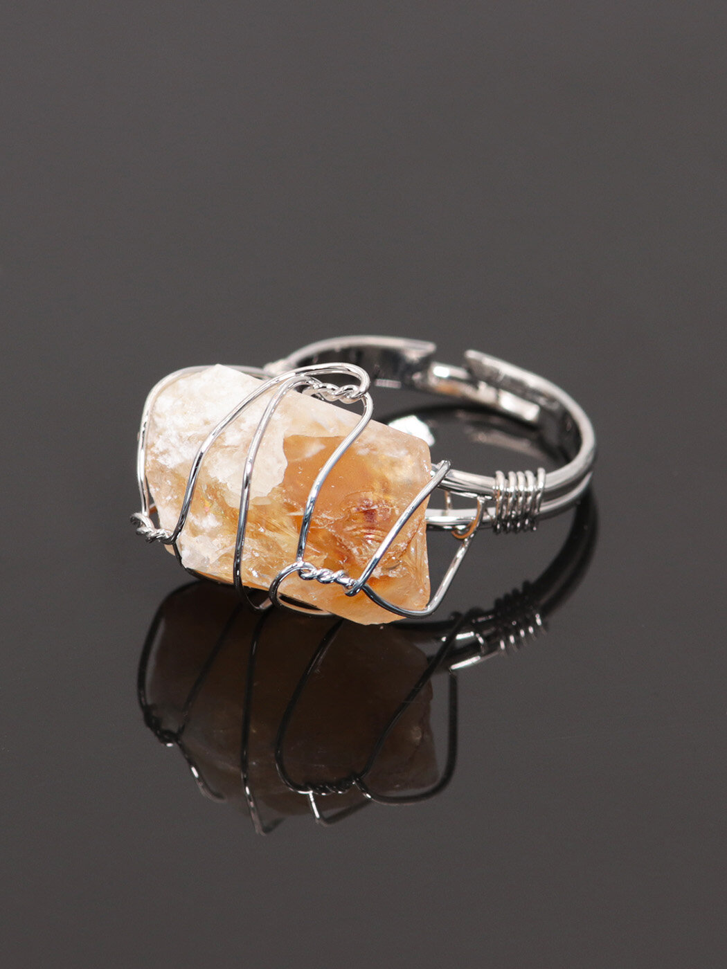 Кольцо, цитрин