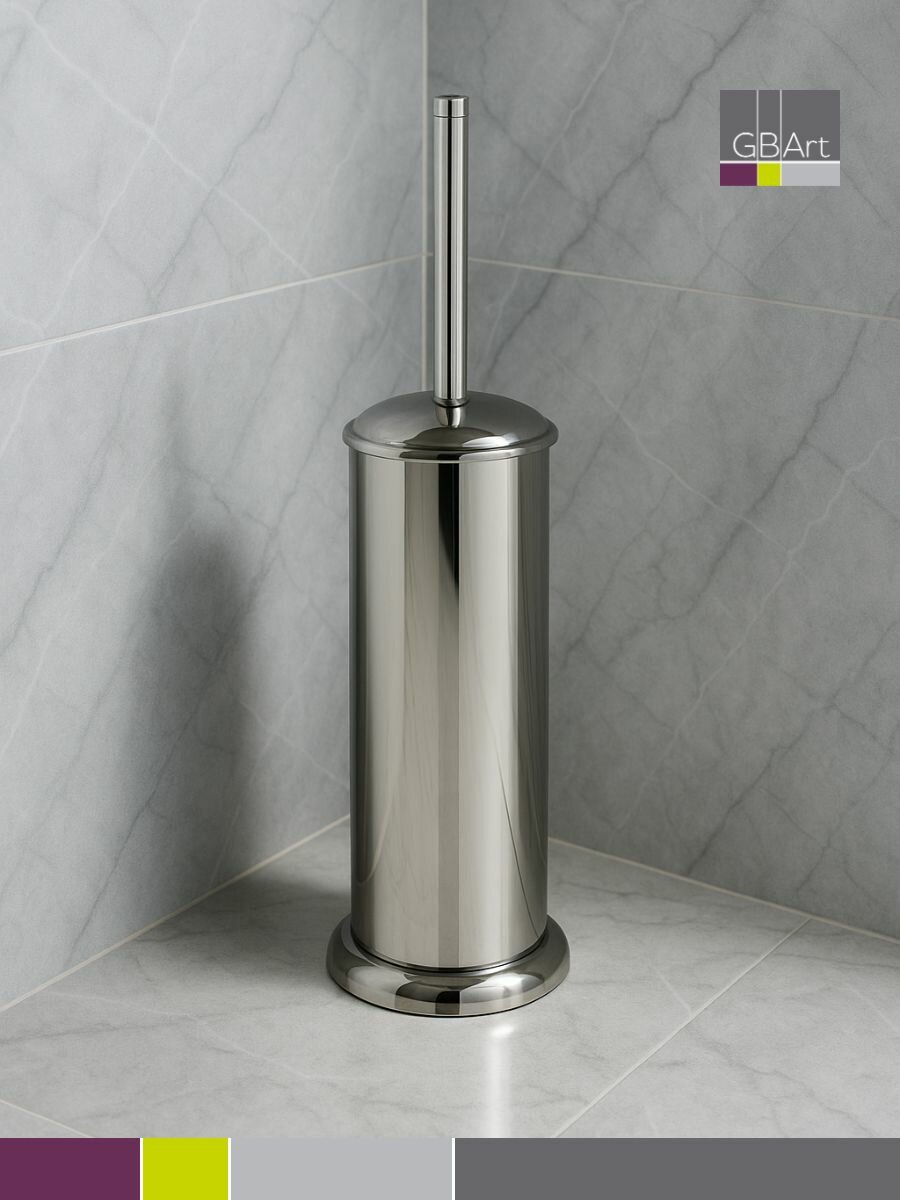 Ершик для унитаза напольный Fashun хромированный
