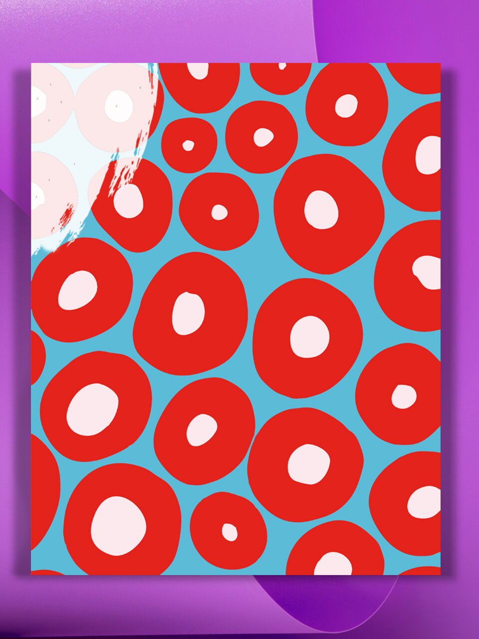 Картина по номерам на холсте Абстрактные узоры, 30 х 40 см