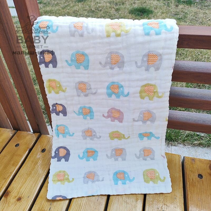 Полотенце-халат Детские Банное полотенце Марля 6слоя