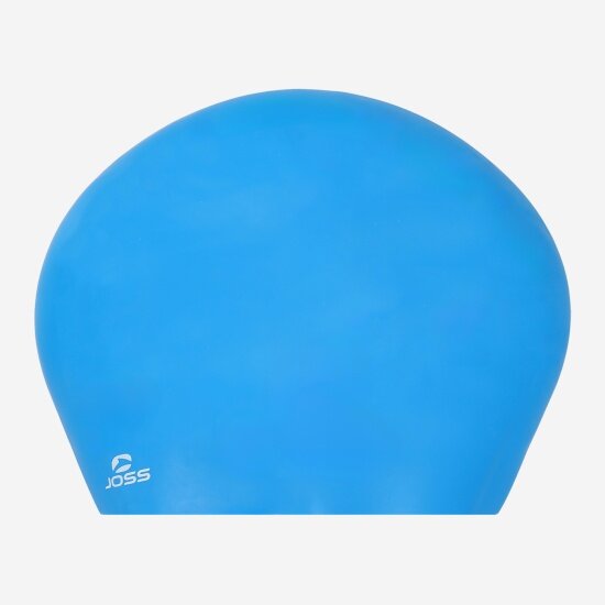 Шапочка для плавания Joss силиконовая для длинных волос синий, one size, 102152JSS-M2