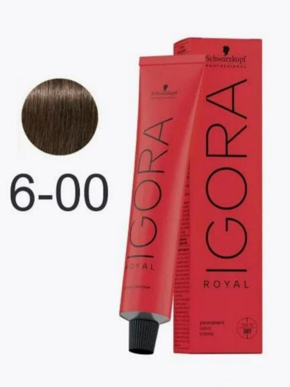 Краска для волос темный русый натуральный экстра - Schwarzkopf Igora Royal 6-00 60 мл