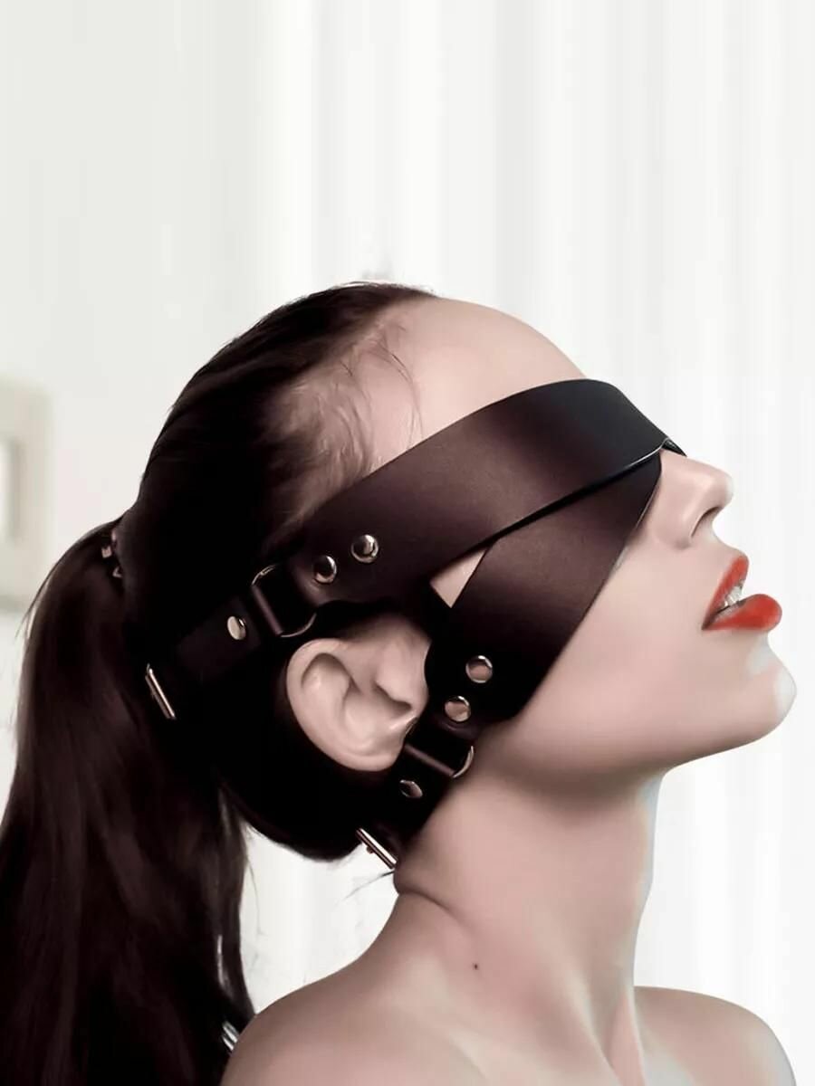Маска бдсм эротическая кожаная 18+