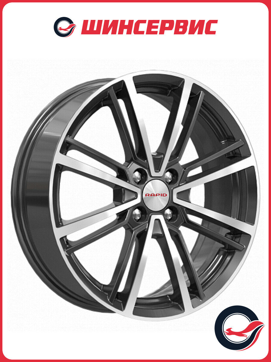 Литой колесный диск КиК Эрфурт-Оригинал R17x7.0J 4x100 ET43 ЦО60.1 для автомобиля