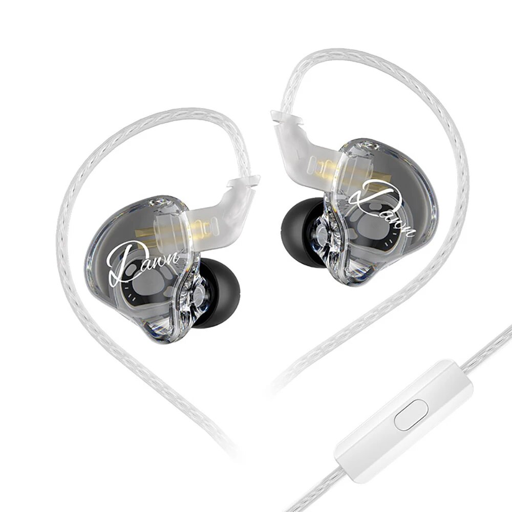 Проводные наушники KZ Dawn HiFi IEM silver with mic