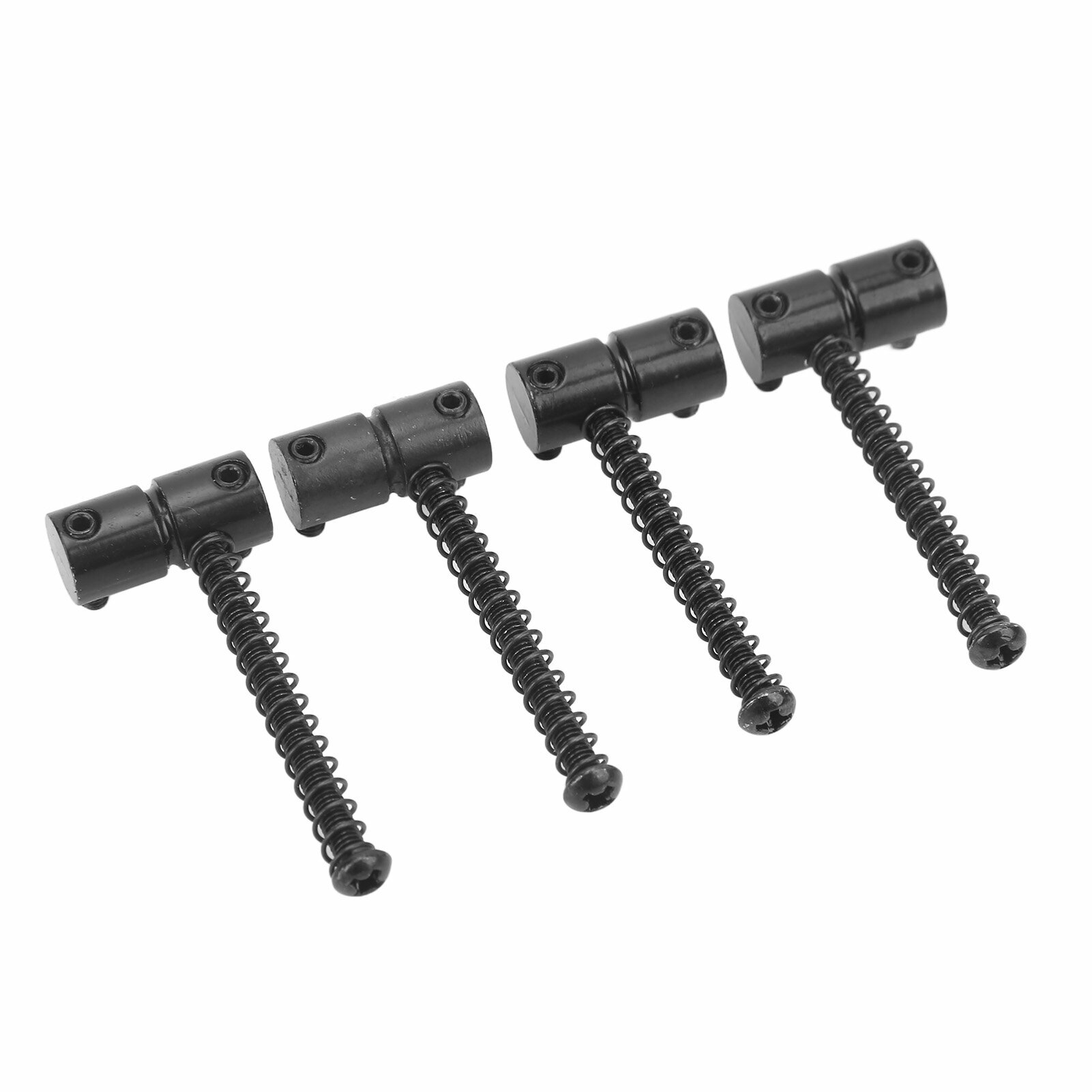 4 шт. металлического седла для бриджа электрогитары, 4 струны, бас, сменное черное седло