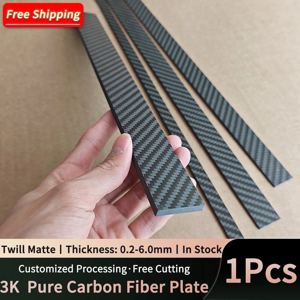 Лист углеродного волокна CARBON TIME 3K, 6.0x65x500mm, цвет 6
