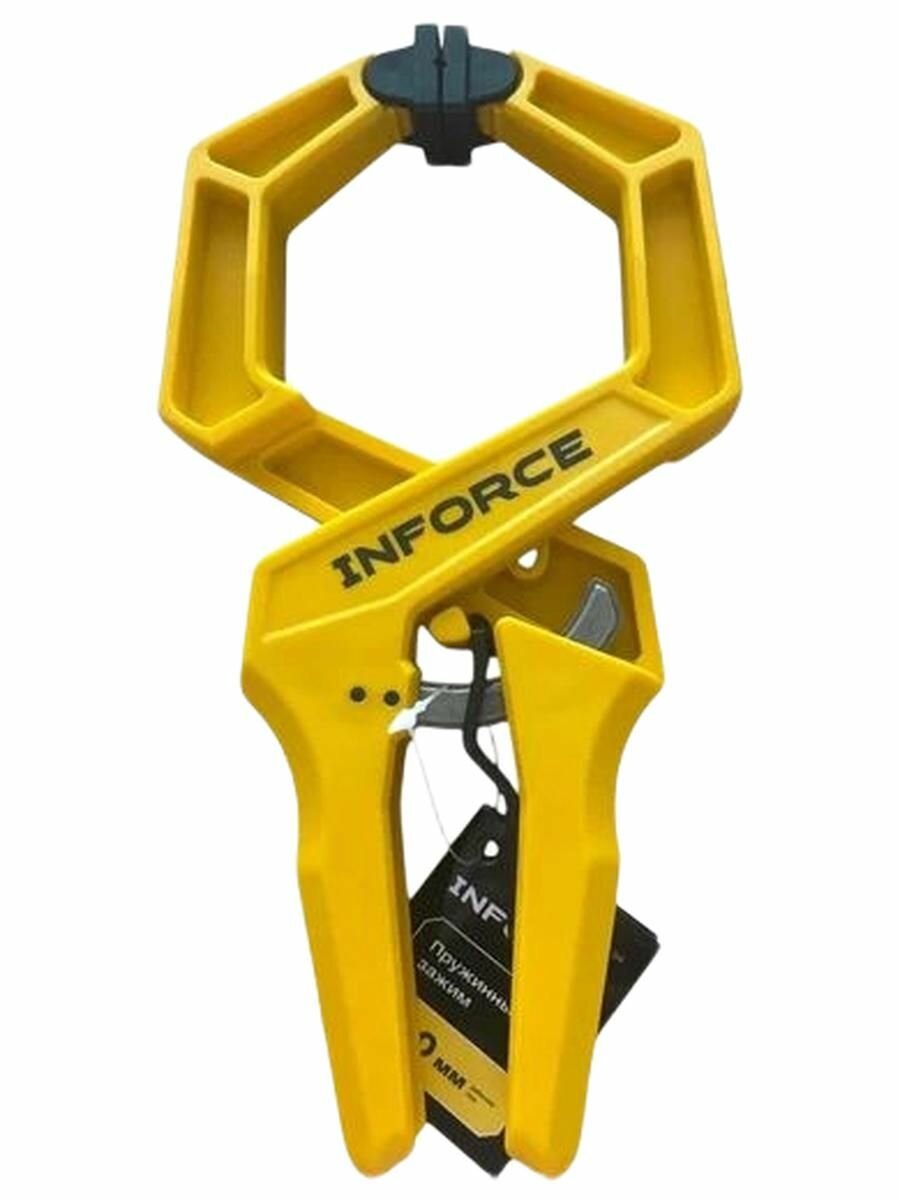 Пружинный зажим струбцина полукруглая 100мм Inforce 06-03-54