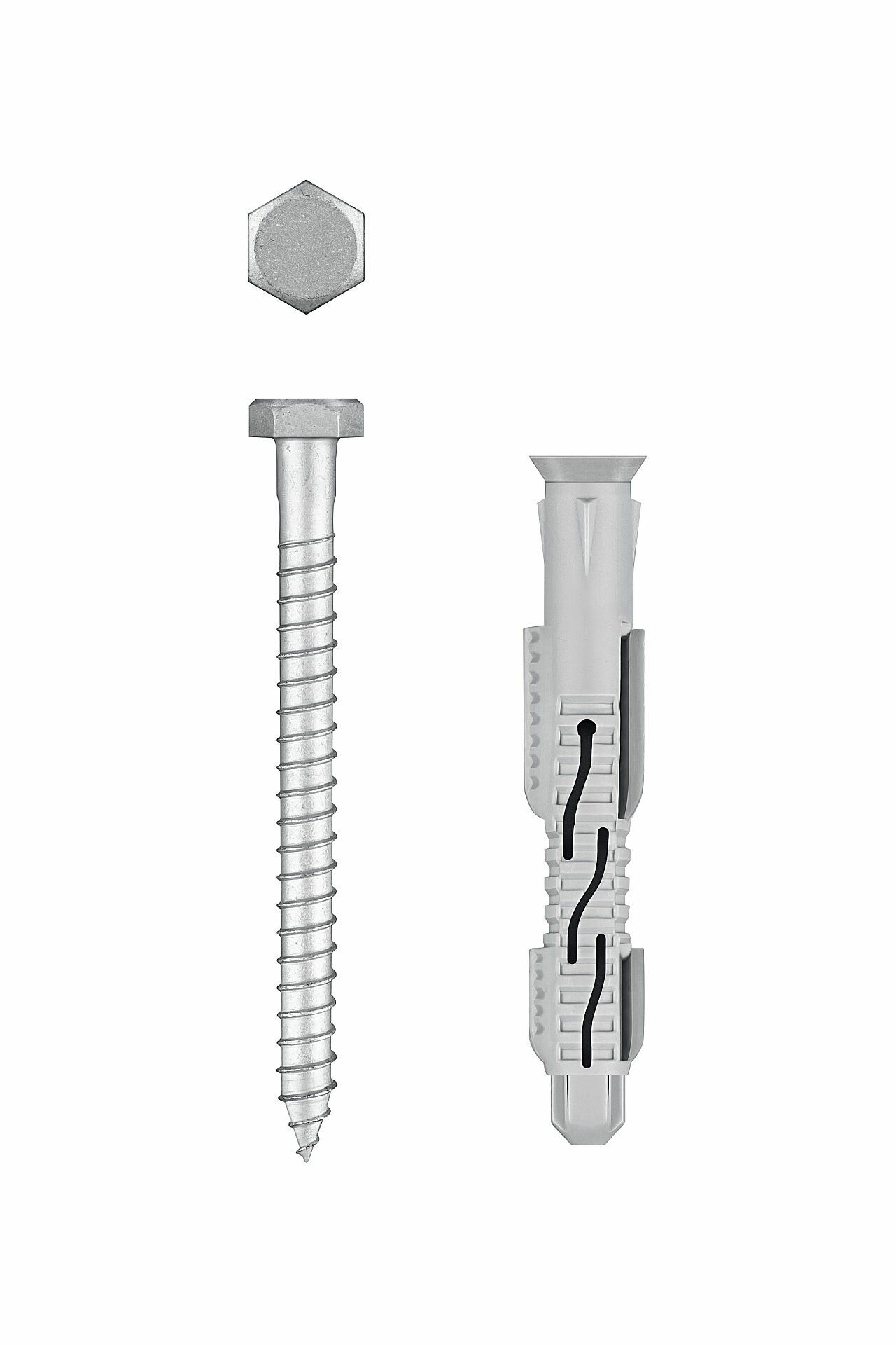 ЗУБР ФД-П 10 x 80 мм, фасадный дюбель, нейлон/цинк, 50 шт (301475-080)