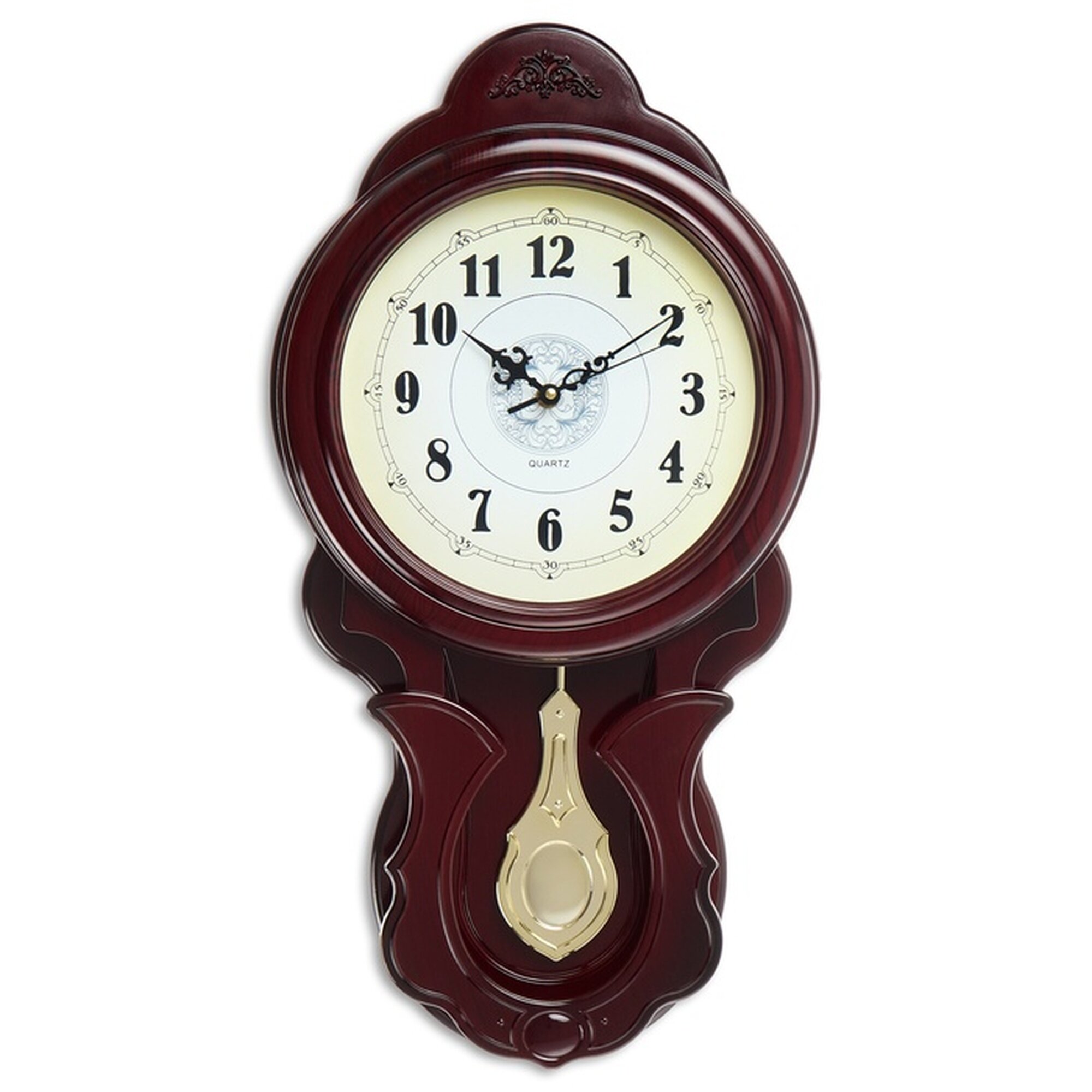 Часы настенные "Винтаж", размер 60 х 30 см, коричневый/белый, арабские