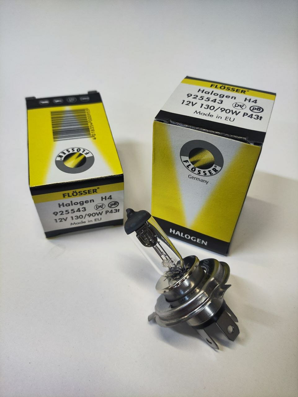 FLOSSER Лампа Автомобильная Н4 12V Super Rally130/90W (P43t), 1шт.