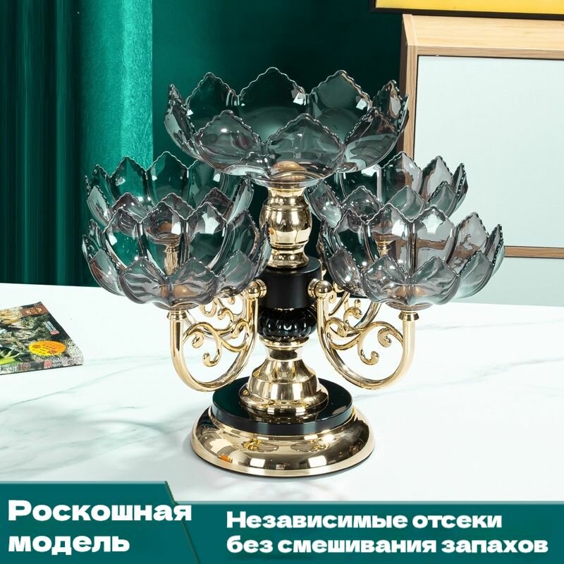 Вращающийся кристальный фруктовый поднос