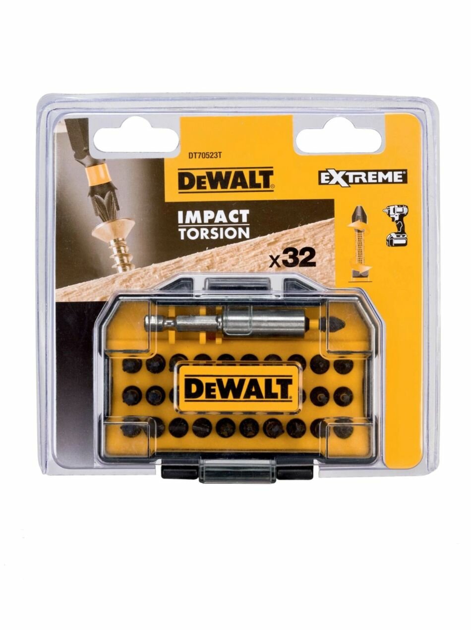 Набор бит DeWalt Extreme Impact Torision DT70523T-QZ, магнитные, 32шт