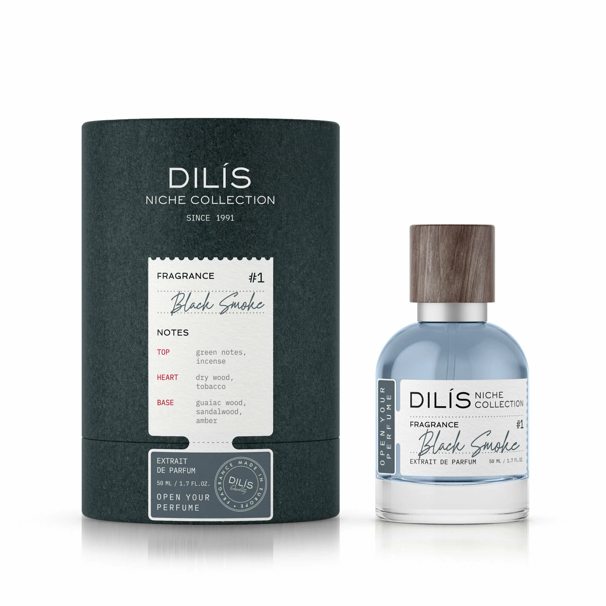 DILIS Niche Collection Экстра Духи мужские Black Smoke # 1 men 50 мл