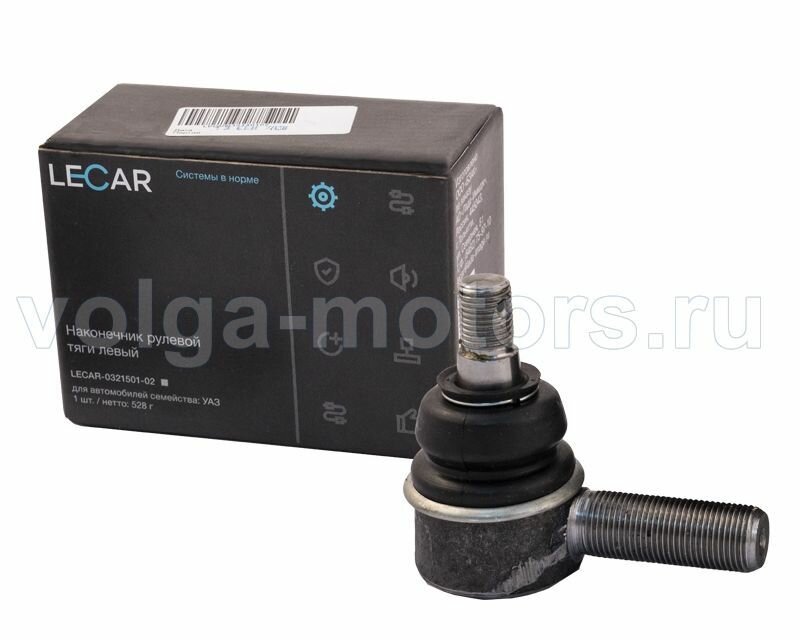 Наконечник рулевой УАЗ в сборе левый, необслуживаемый, н/о