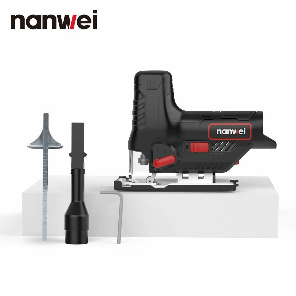Электролобзик NANWEI Мини 12 В 6-скоростная регулировка 1500-2800 об/мин Интерфейс зарядки Tpye-C