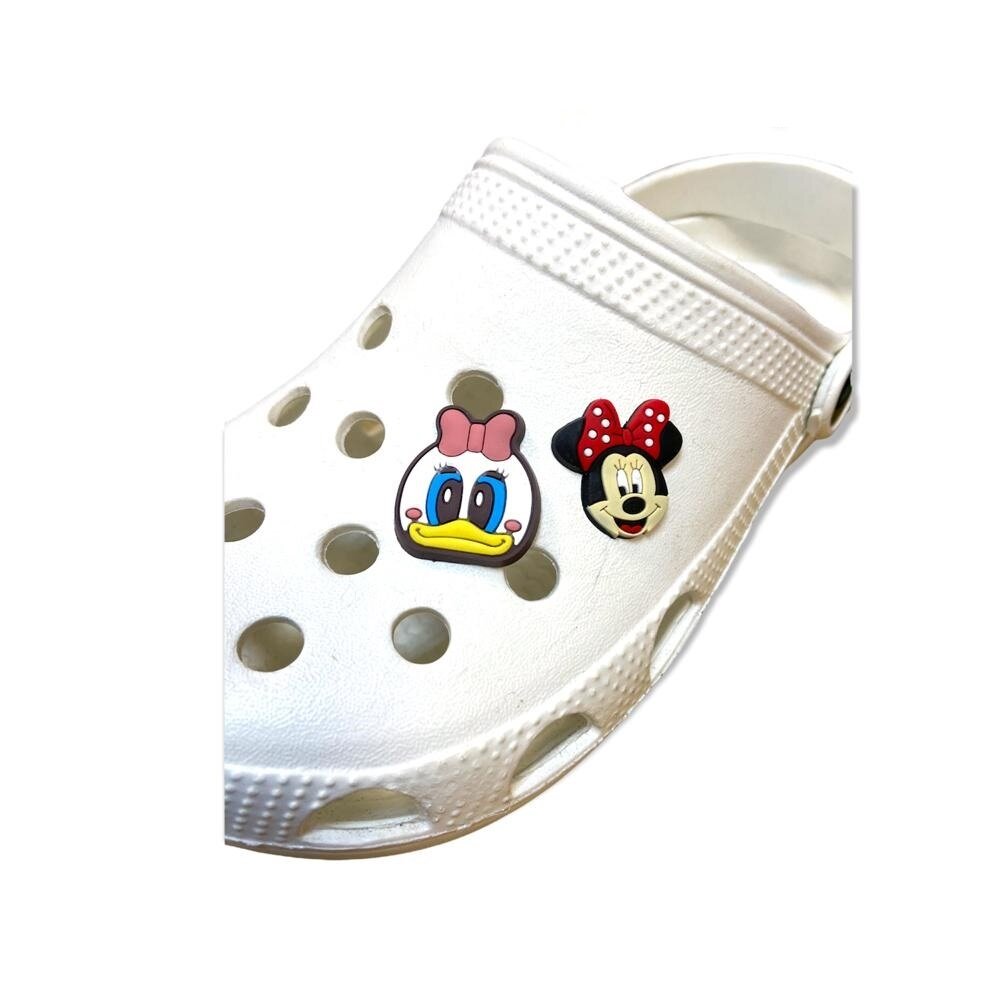 Джиббитсы, украшение для обуви. Украшение для кроксов Crocs, сабо. Микки Маус и уточка