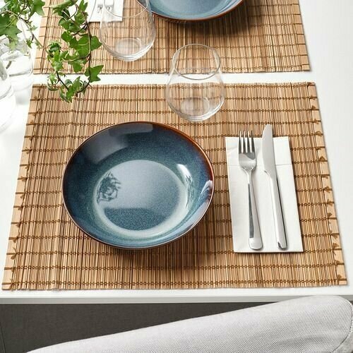 IKEA GLADELIG, тарелка глубокая суповая, 1 шт, объем 0,7л, размер 21 см, гладелиг икеа синий цвет