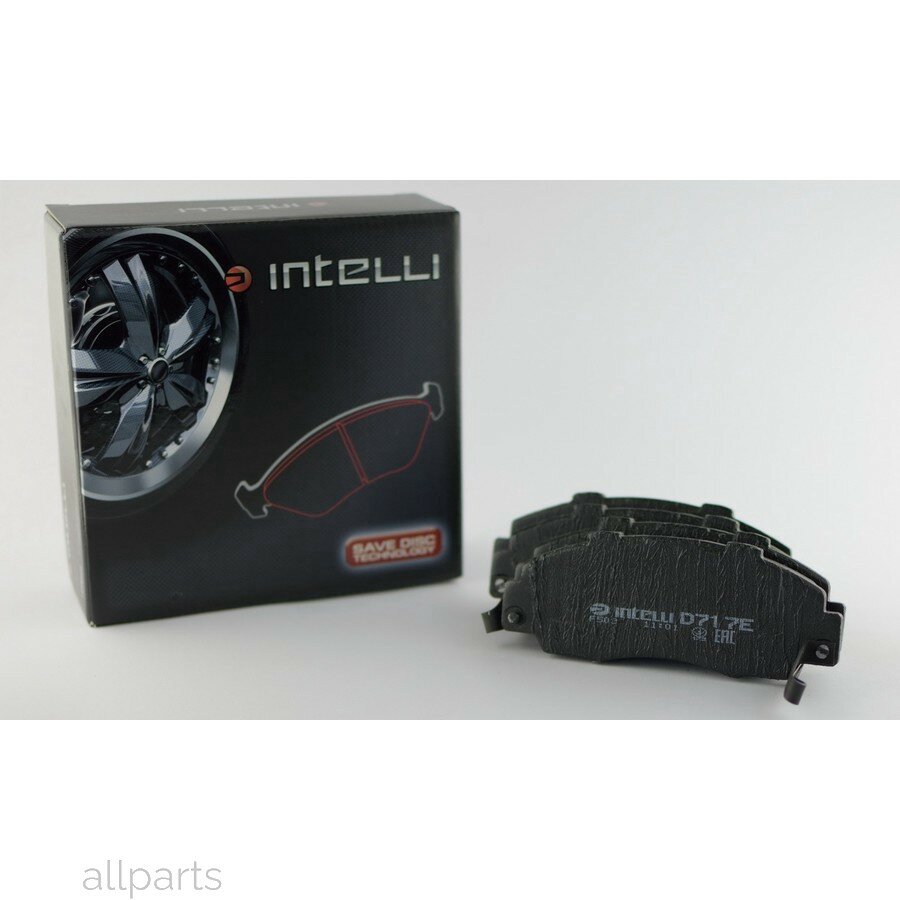 DAFMI D717EI Колодка торм. передн. D717EI "INTELLI" к-т с дат. износа Honda Accord/CR-V/Civic/HR-V/Legend/NSX