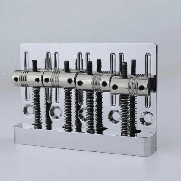 Бридж для 4-струнной бас-гитары Guyker GB403, хром