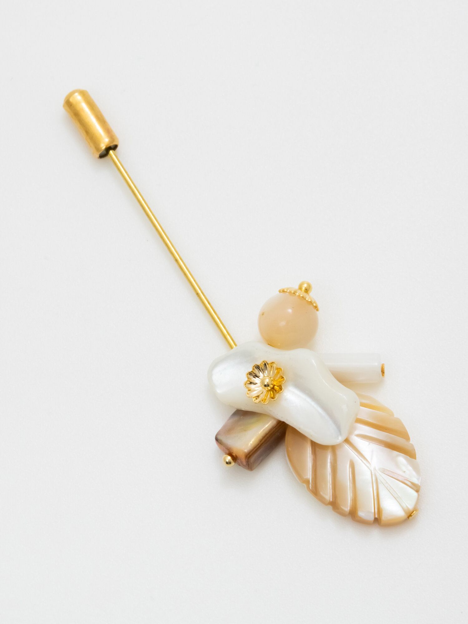 Брошь, перламутр